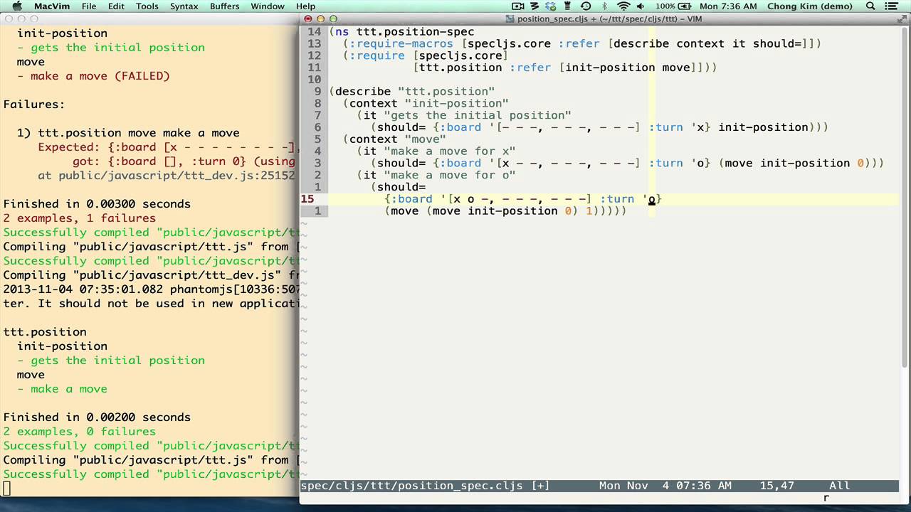 Tic Tac Toe Clojurescript Part 1 Annotated Youtube