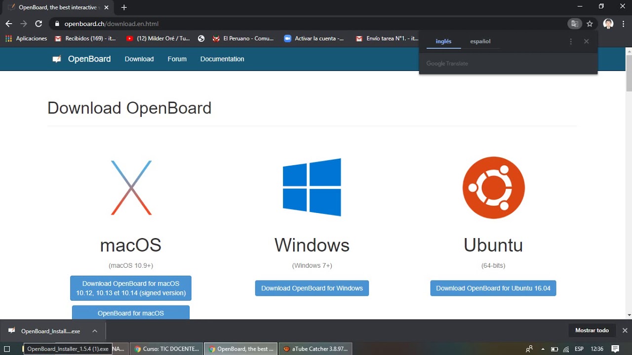 Instalación De Openboard Youtube