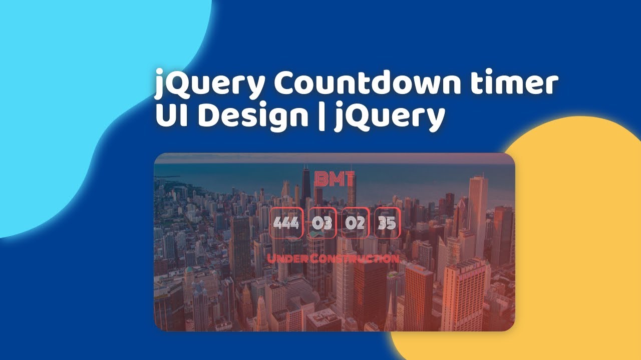 Jquery Countdown Timer Jquery Countdown Youtube