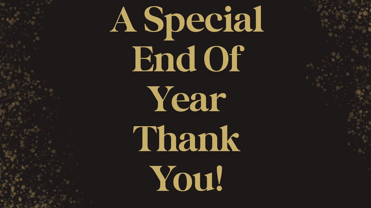 A Special End Of Year Thank You Thejesusculture