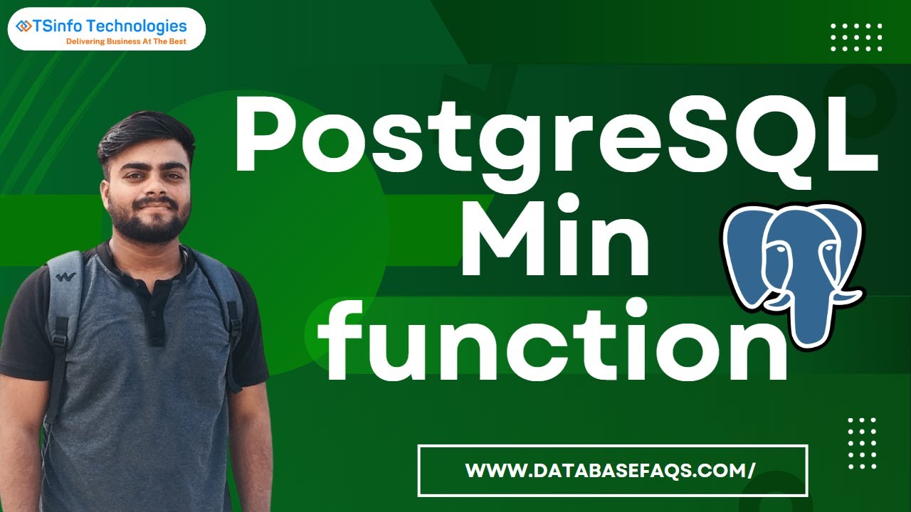 How To Use The Min Function In Postgresql Min Function In