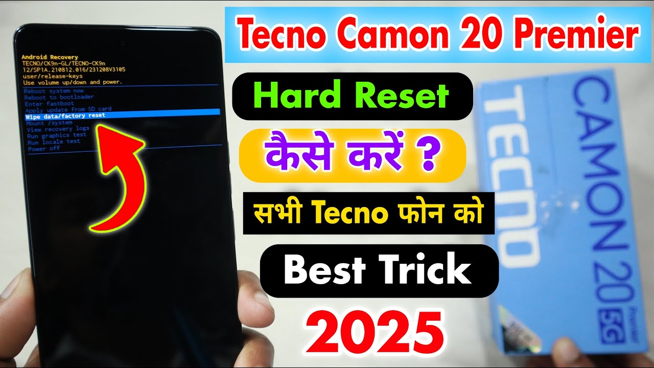 Tecno Camon 20 Premier 5g Hard Reset क स कर Tecno Camon 20