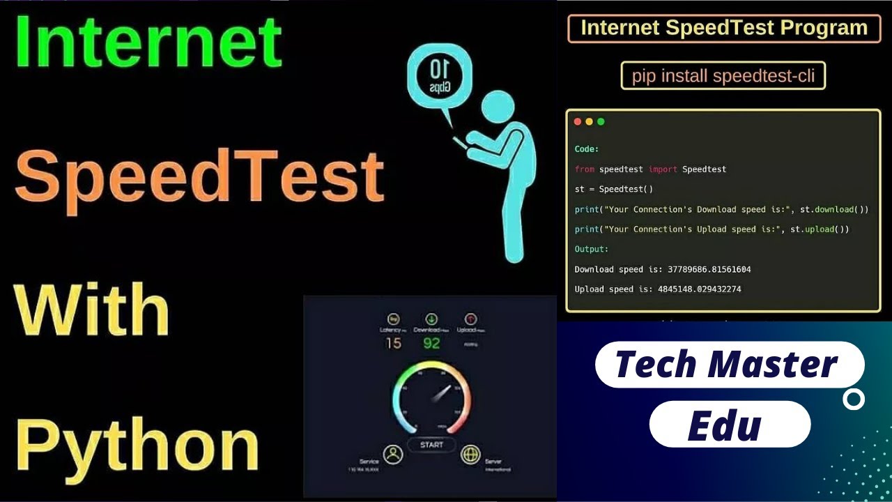 Speed Test Internet Speed Test Internet Speed Test Using Python
