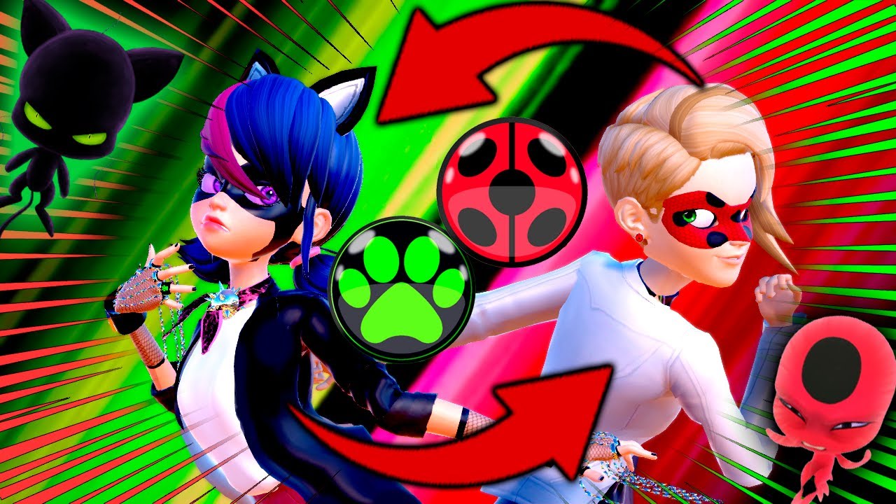 Miraculous Ladybug Multiverse Exchanged Shadycat Kuro Bug Duet
