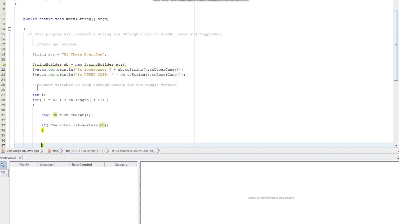 String Builder Java Program Youtube