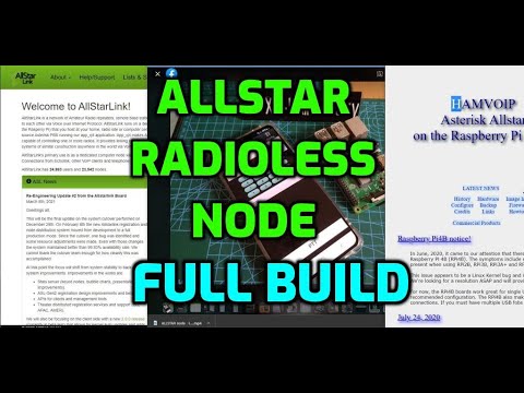 Radioless Allstar Node Full Set Up And Build Raspberry Pi 3b Youtube
