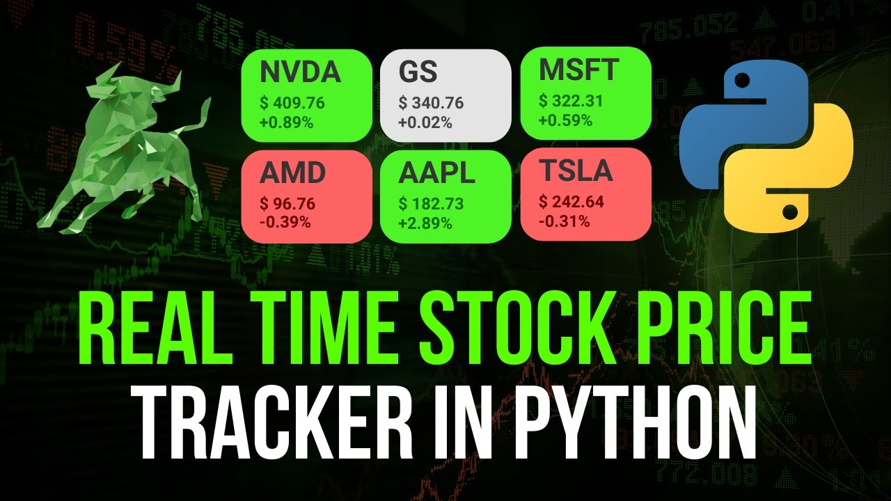 Real Time Stock Price Tracker In Python Youtube