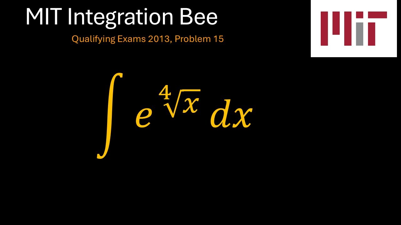 Mit 2013 Integration Bee Qualifying Exam Problem 15 Youtube