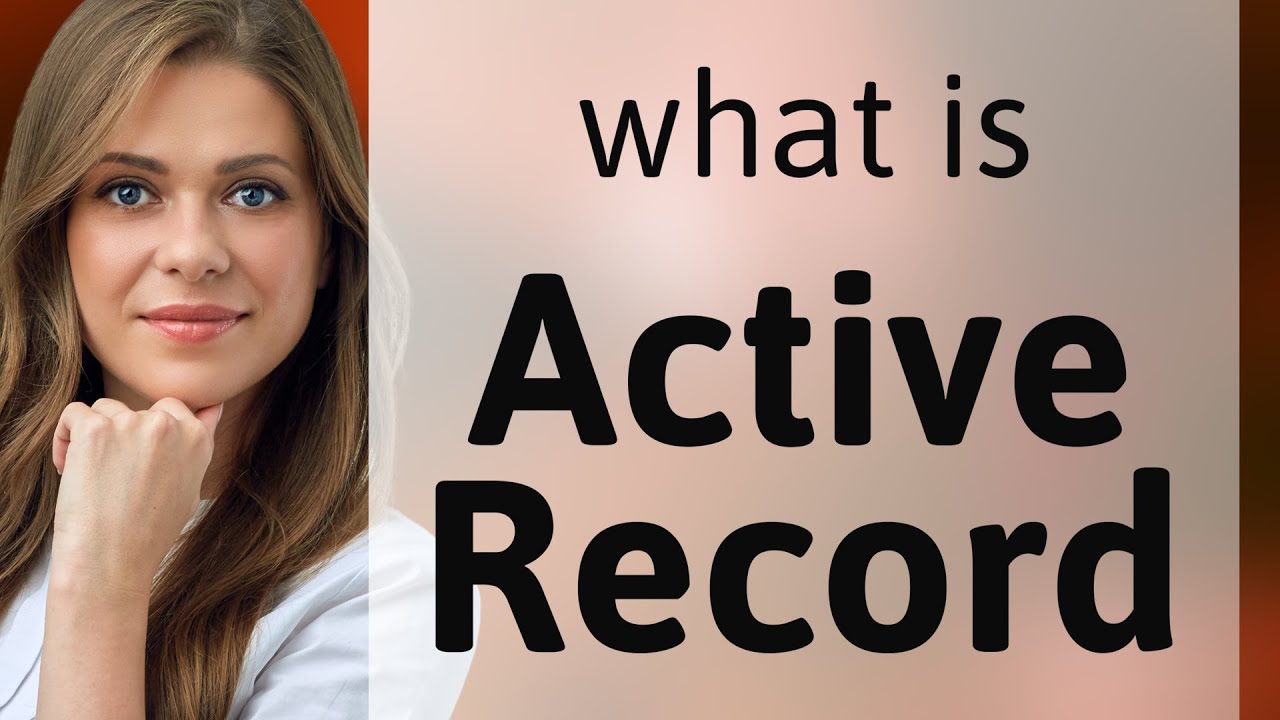 Understanding Active Record In English Youtube