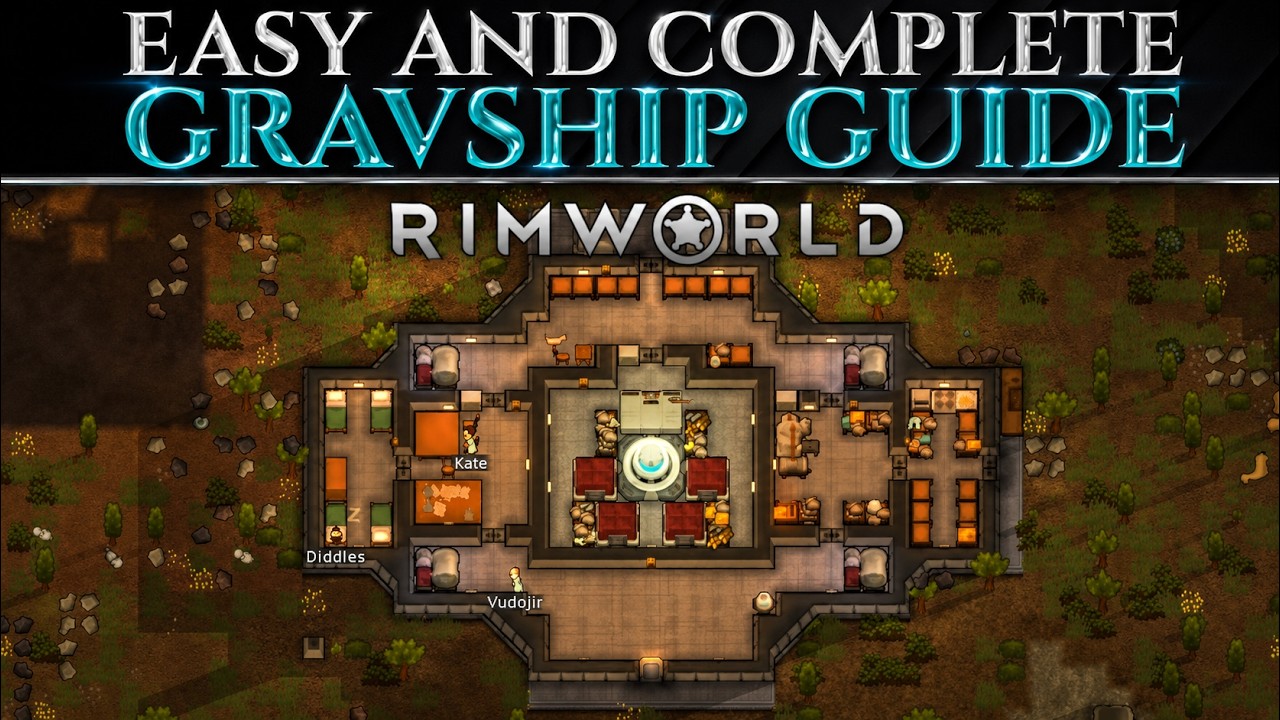 Easy Complete Gravship Building Guide For Rimworld Odyssey 1 6 Youtube