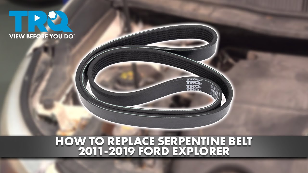 How To Replace Serpentine Belt 2011 2019 Ford Explorer 1a Auto