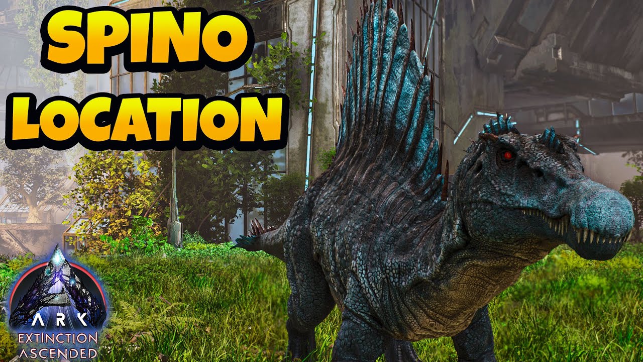 How To Find Spino In Ark Ascended Extinction Map Youtube