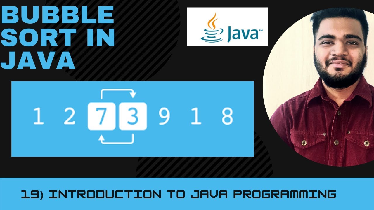 Bubble Sort In Java Introduction To Java Programming Youtube