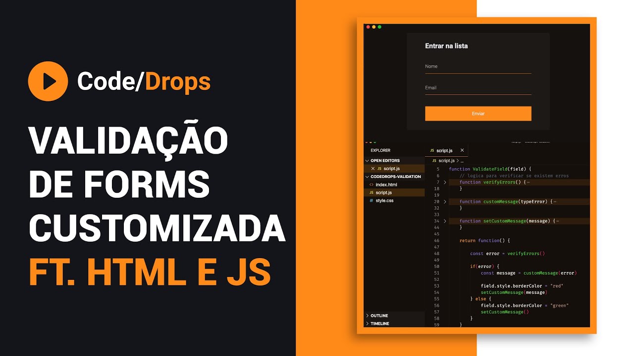 Validação De Forms Customizada Com Html E Javascript Code Drops 32
