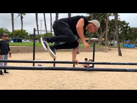Freestyle Calisthenics On The Parallel Bars San Diego Youtube