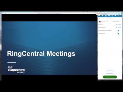 Schedule Meetings Ringcentral Tutorial Youtube