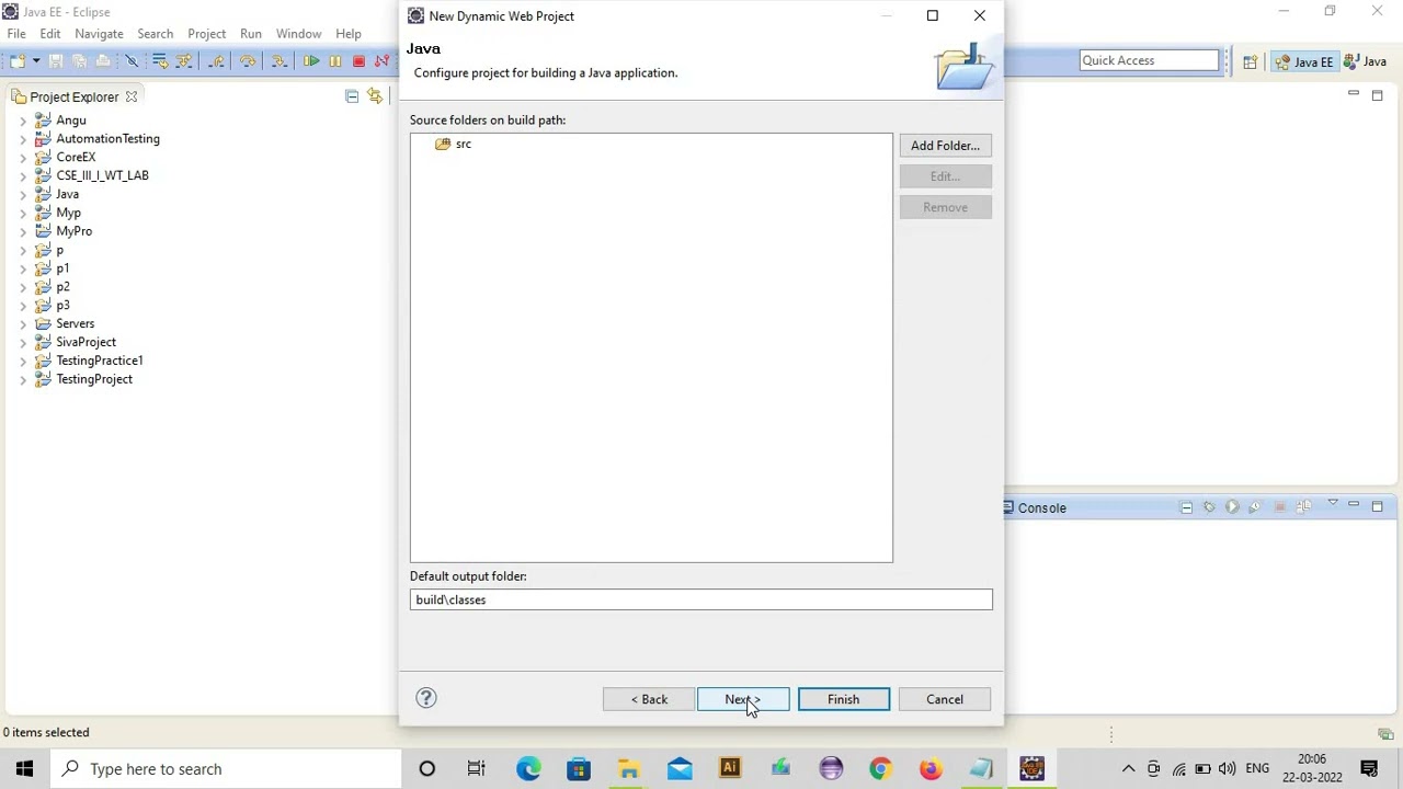 How To Create Dynamic Web Project In Eclipse Ide Youtube