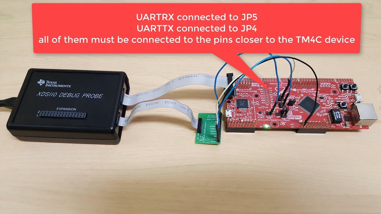Using The Uart Port On The New Xds110 Debug Probe Youtube