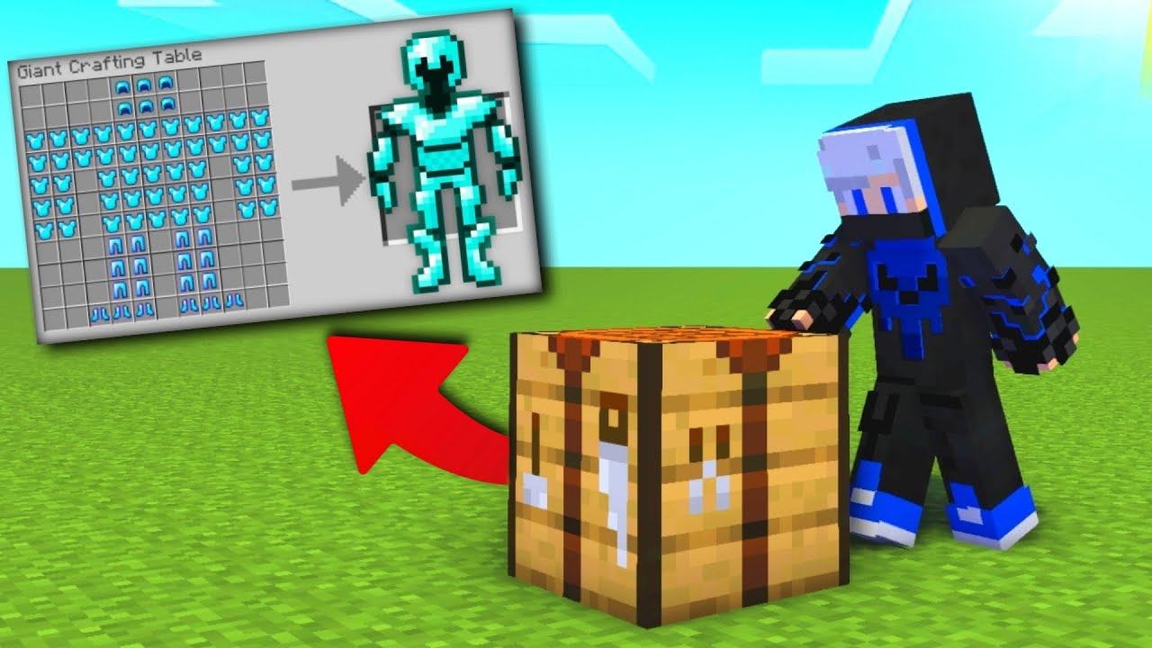 Minecraft But Crafts Are Giant Youtube