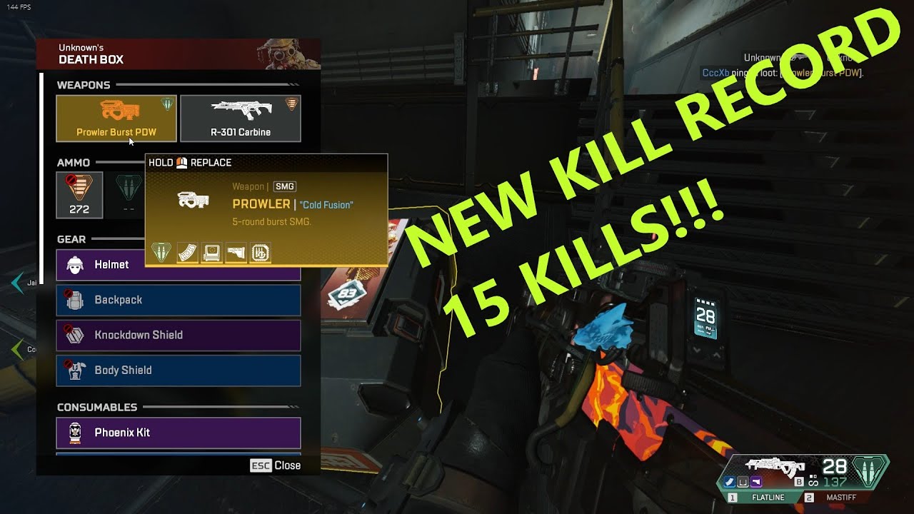 My New Kill Record 15 Kills Apex Legends Malaysia Youtube