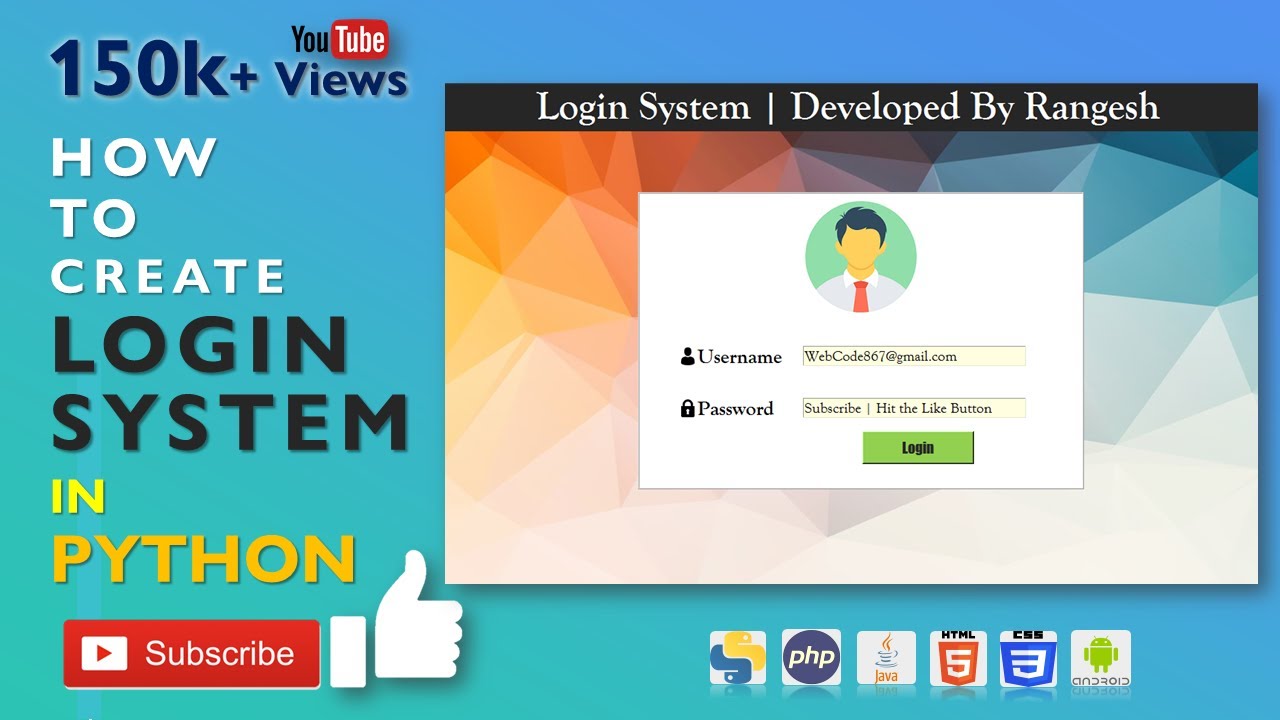 Login Page Gui In Python At Josephine Hinkle Blog