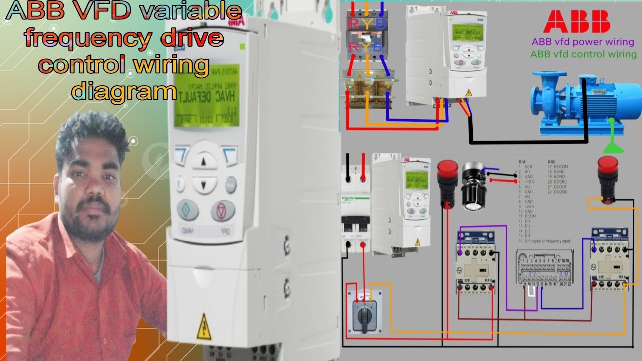 Abb Vfd Variable Frequency Drive Control Wiring Diagram And Power