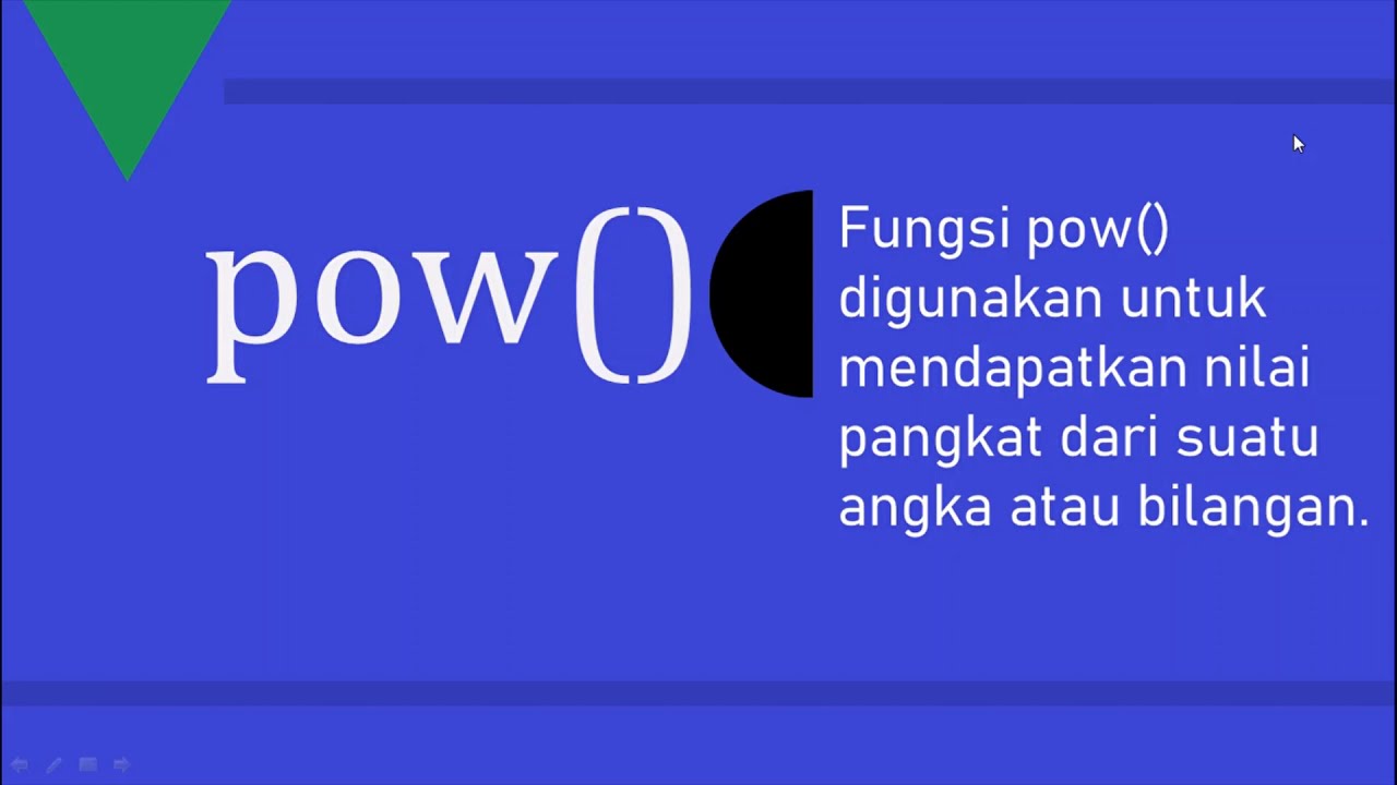 Pow Function Kegunaan Fungsi Pow Pada Python Youtube