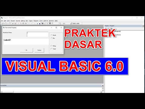 Tutorial Visual Basic 6 0 Dasar Dasar Visual Basic Praktek 3 Youtube