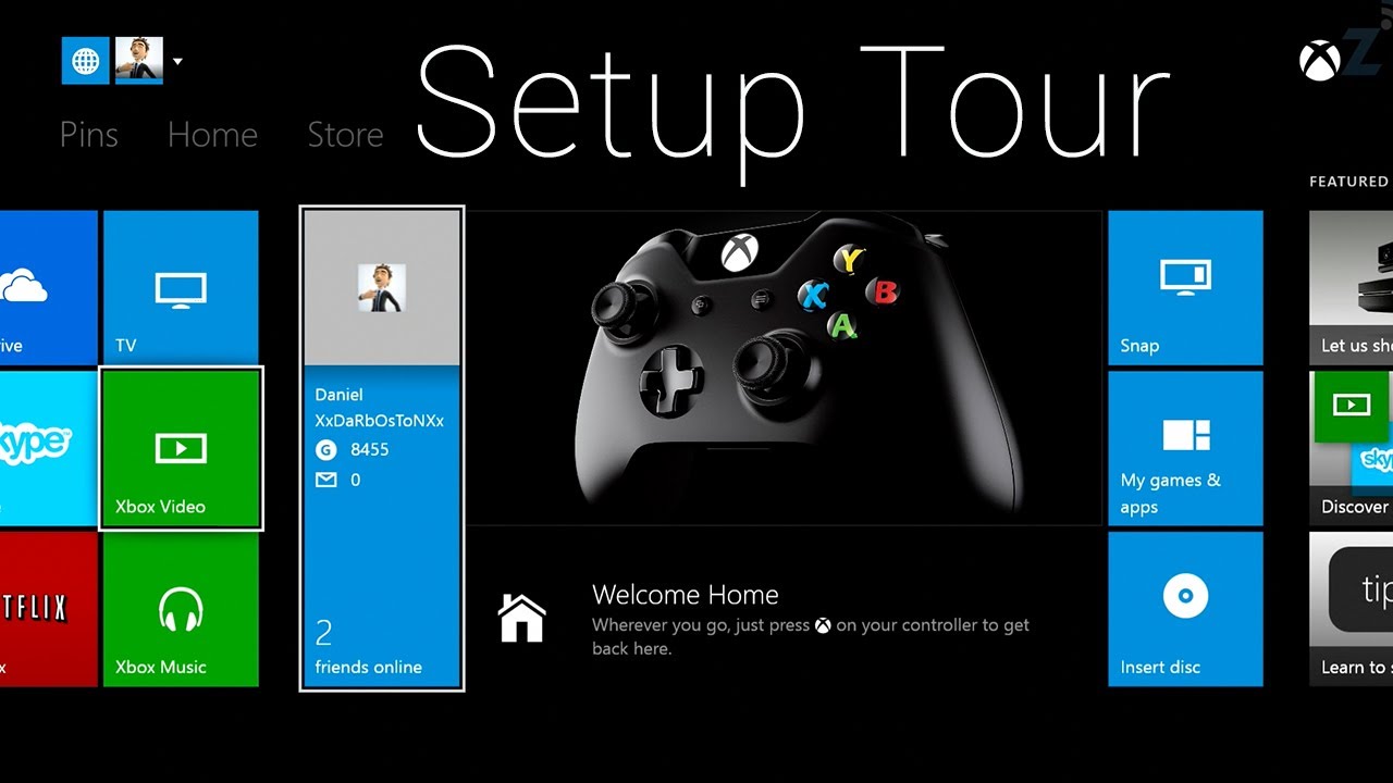 Xbox One Console Setup Process Youtube