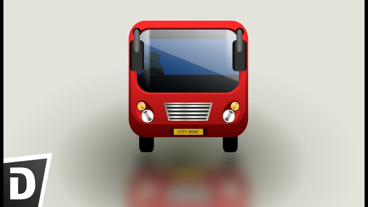 Create Bus Logo Icon Inkscape Tutorial Youtube