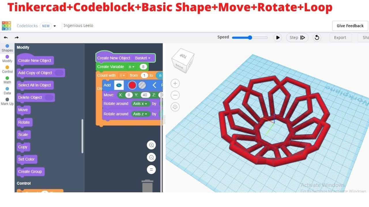 Tinkercad Codeblock Design Youtube