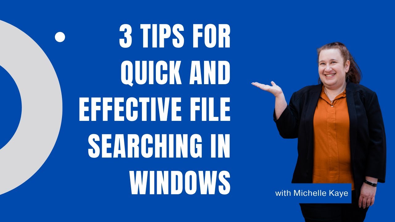 3 Tips For Quick And Effective File Searching In Windows Youtube