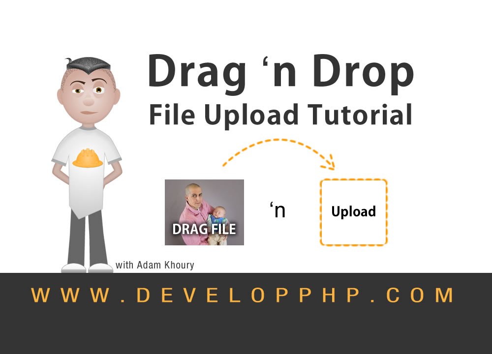 File Upload Drag And Drop Tutorial Html5 Javascript Php Youtube