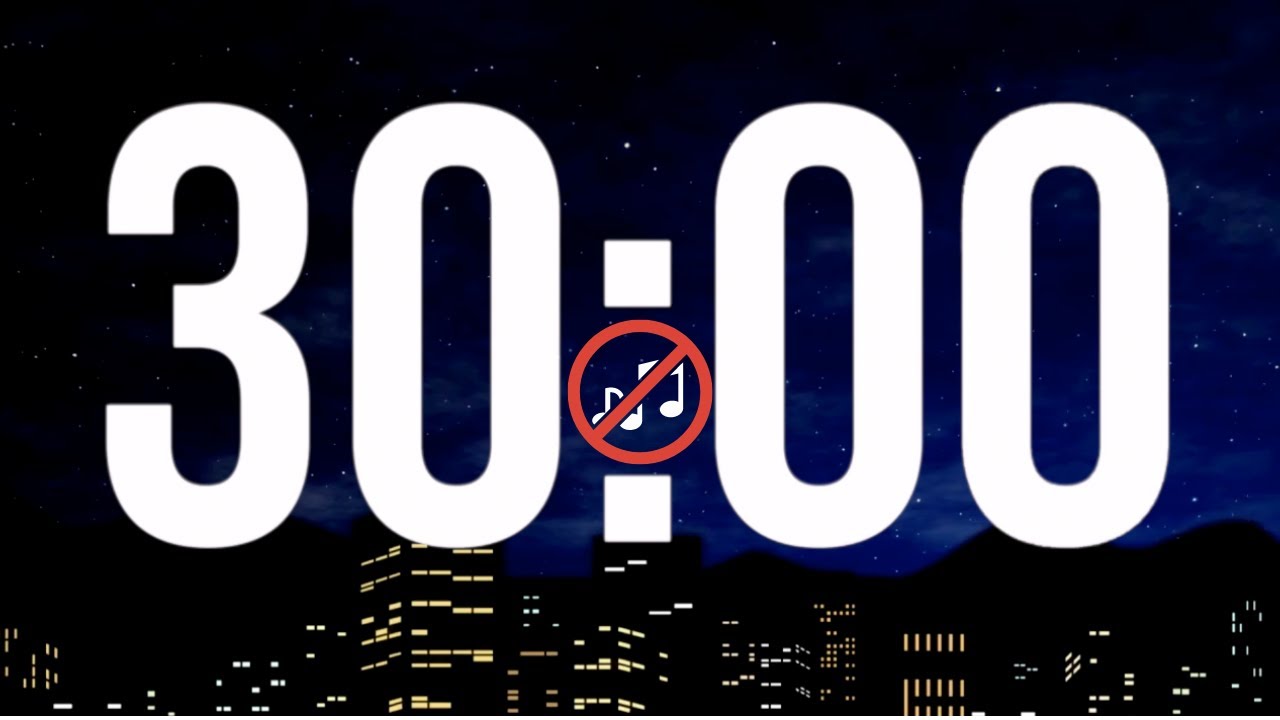 30 Minutes Silent Timer With Alarm No Ads Youtube