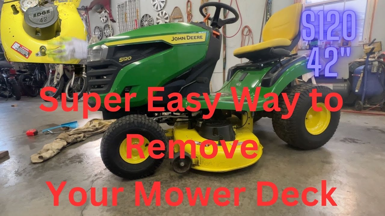 S120 How To Remove Your Mower Deck On The S Class 100 Series John