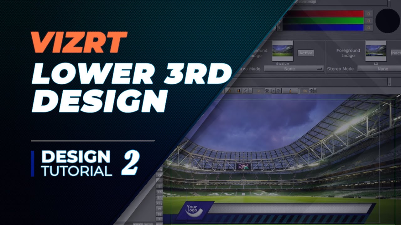 Vizrt Design Tutorial 2 3 Lower Third Design Youtube