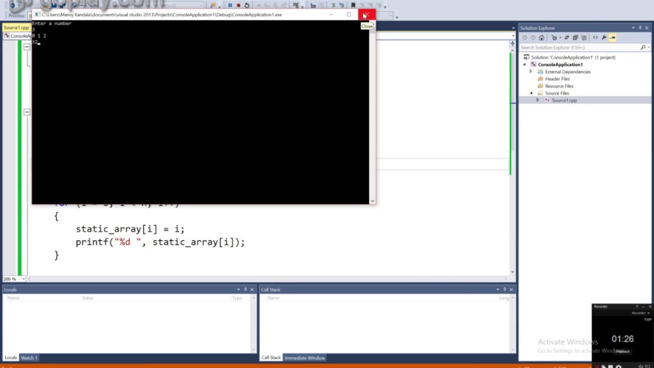 Dynamic Arrays In C Youtube