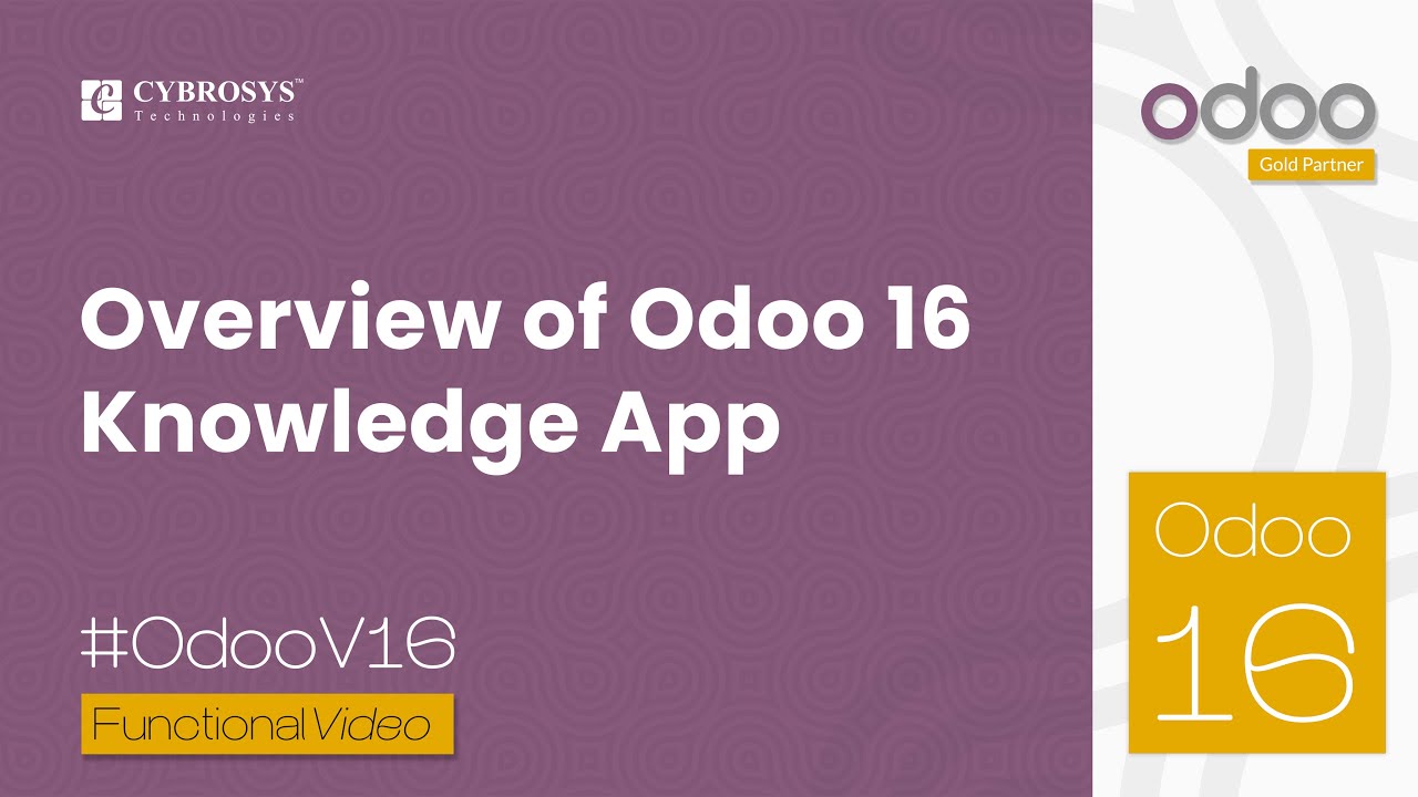 Overview Of Odoo 16 Knowledge App What Are The Features Of Odoo 16