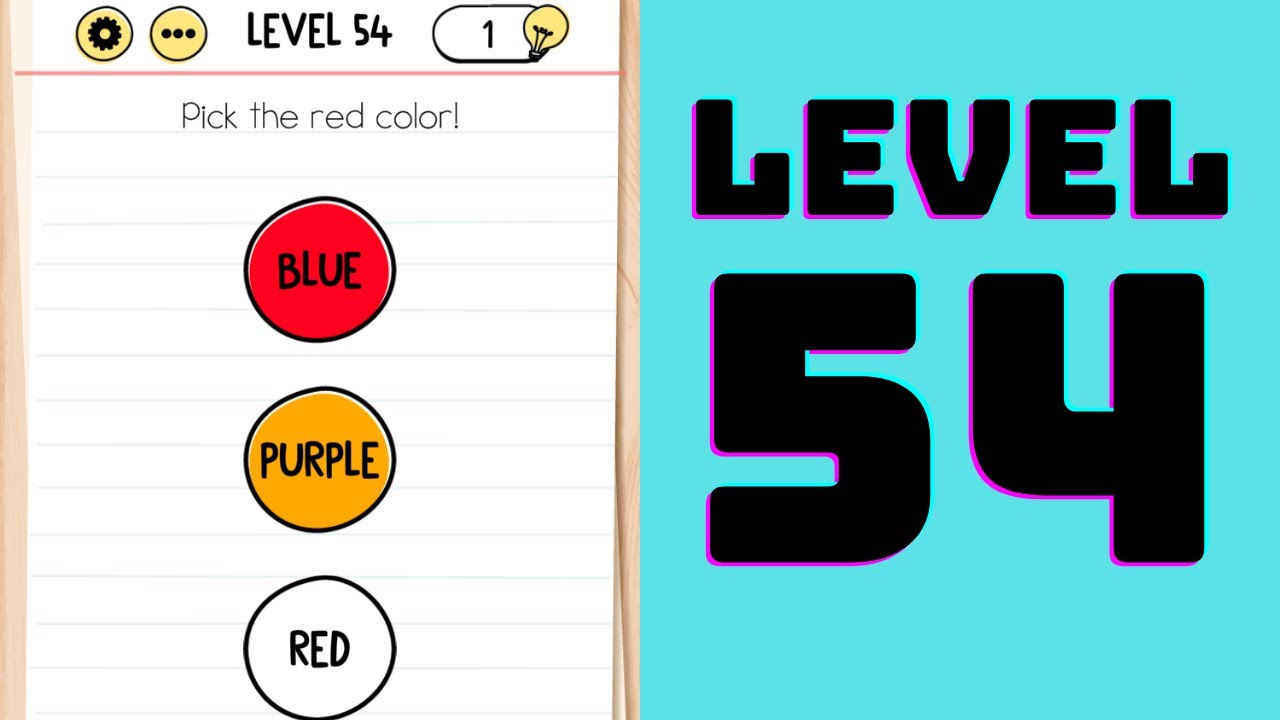 Brain Test Level 54 Youtube