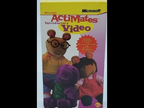 Microsoft Actimates Showcase 1998 Introductory Video Youtube