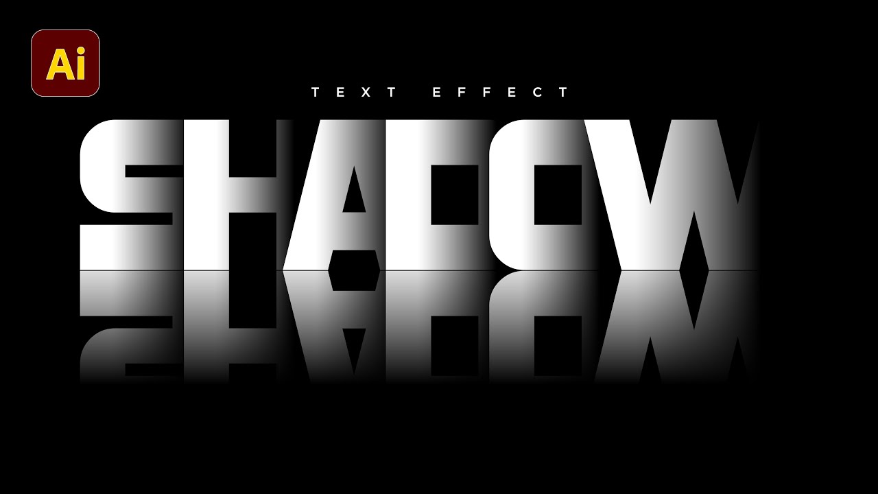 Overlapping Shadow Text Effect In Illustrator Shadow Text Effect