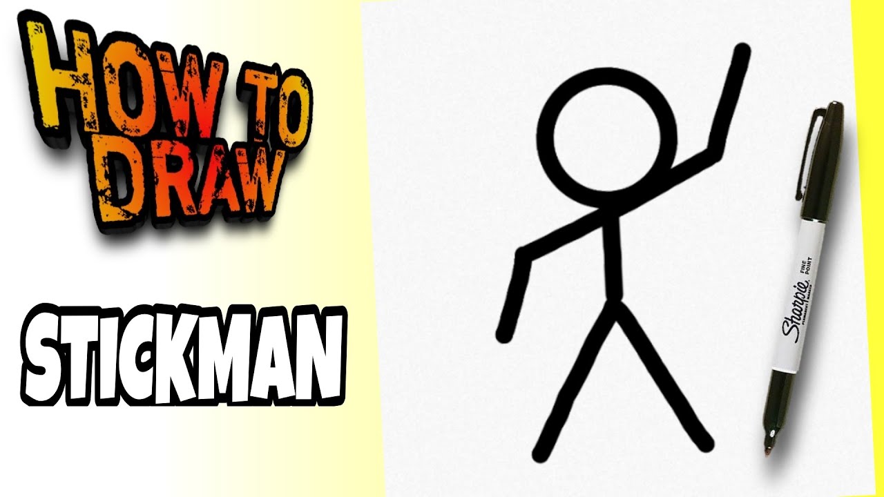 How To Draw Stickman Step By Step And Very Easy Como Dibujar A