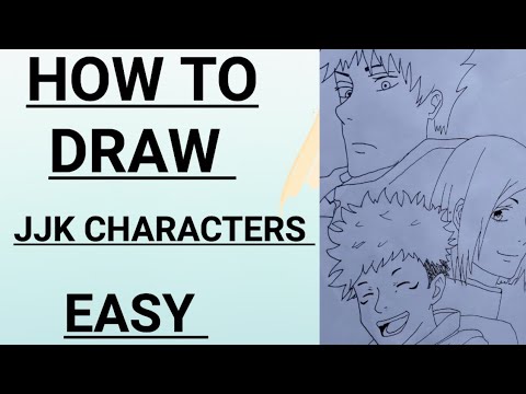 How To Draw Jjk Characters Step By Step Jjk Character Kaise Banaye