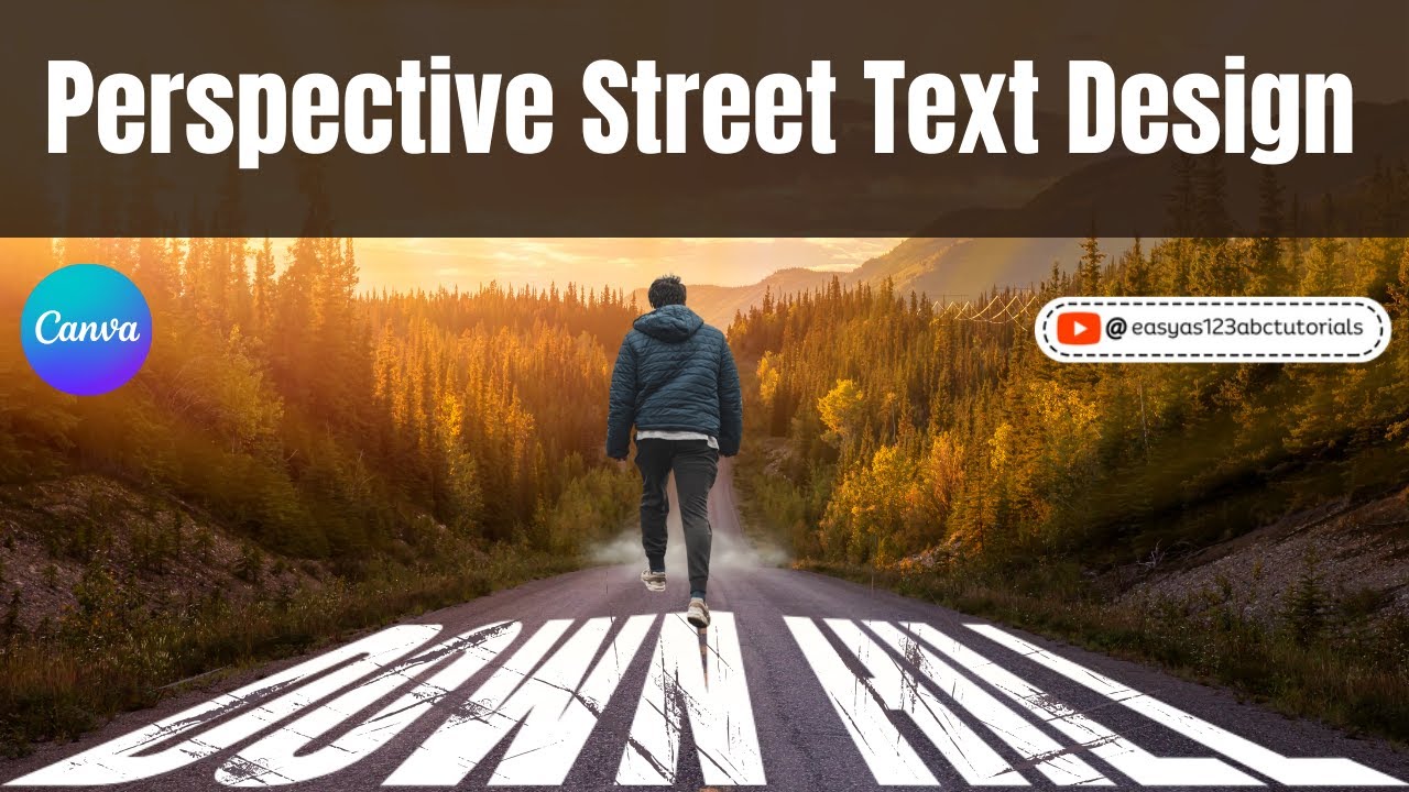 Perspective Text On Street Using Canva Step By Step Tutorial For
