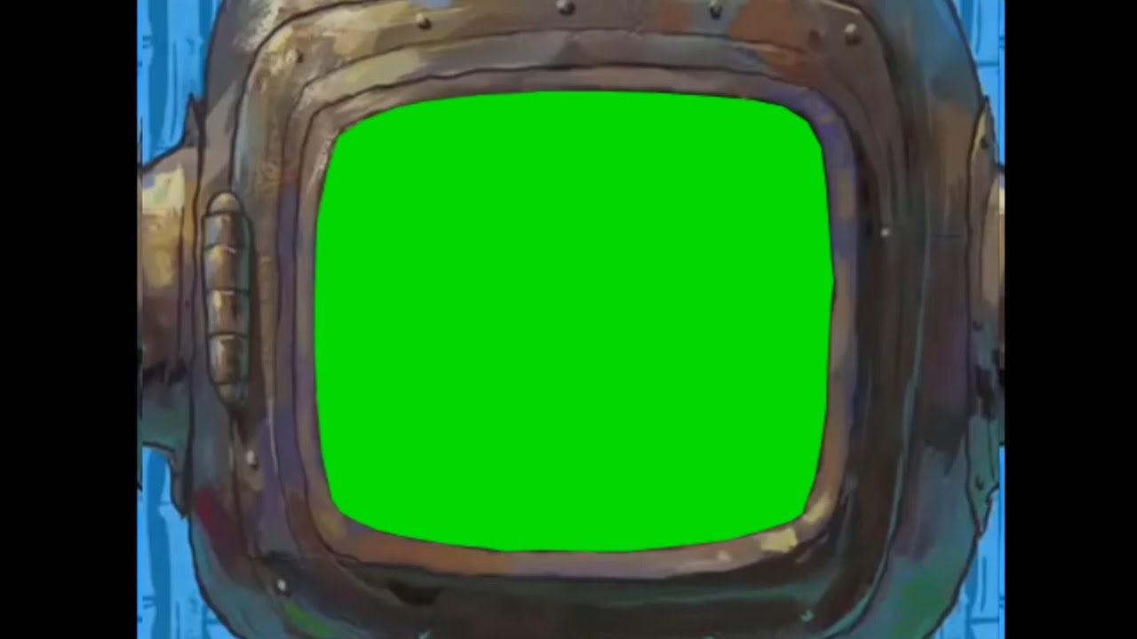 Spongebob Watching Tv Green Screen Youtube