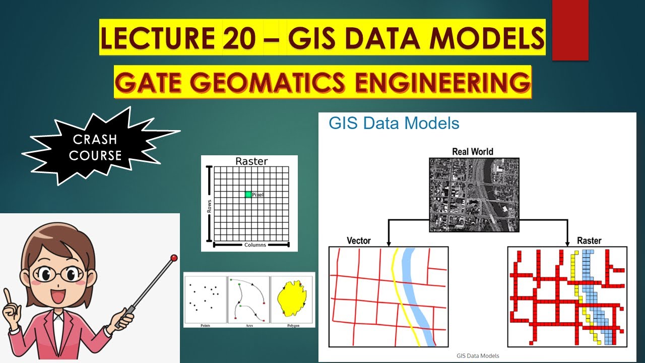 Lecture 20 Gis Data Models Gate Geomatics Engineering Tutorial