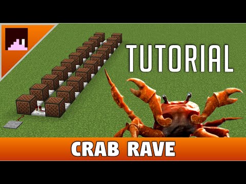 Crab Rave Minecraft Noteblock Tutorial Meme Song Note Block Tutorial