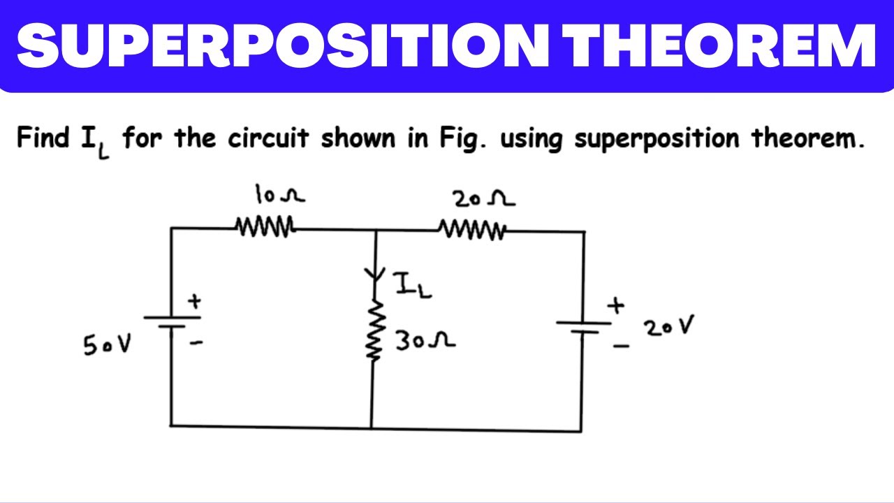 Superposition Theorem Solved Example Electric Circuits Network