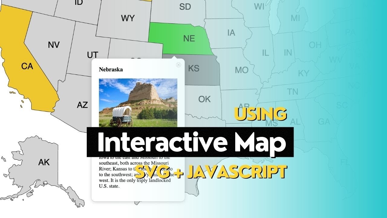Interactive Map Using Javascript And Svg Youtube