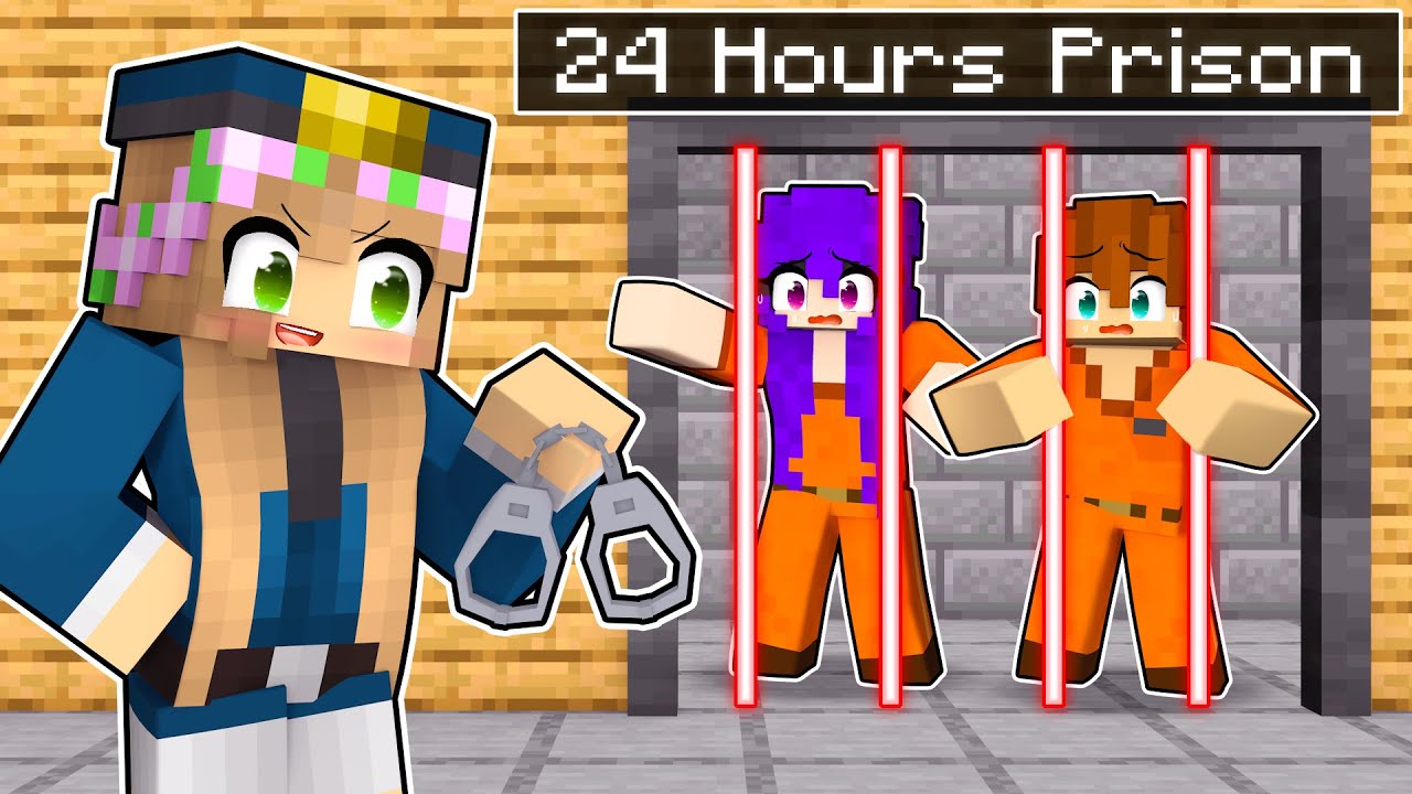 24 Hours In Prison Maximum Security In Minecraft Youtube